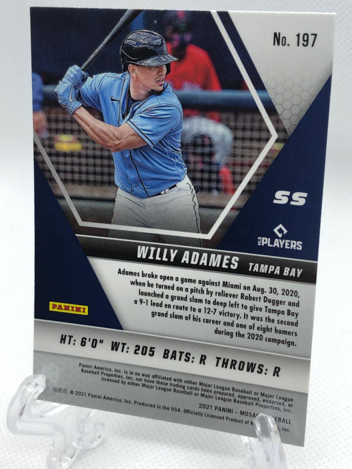 Willy Adames #197 Prices | 2021 Panini Mosaic | Baseball Cards