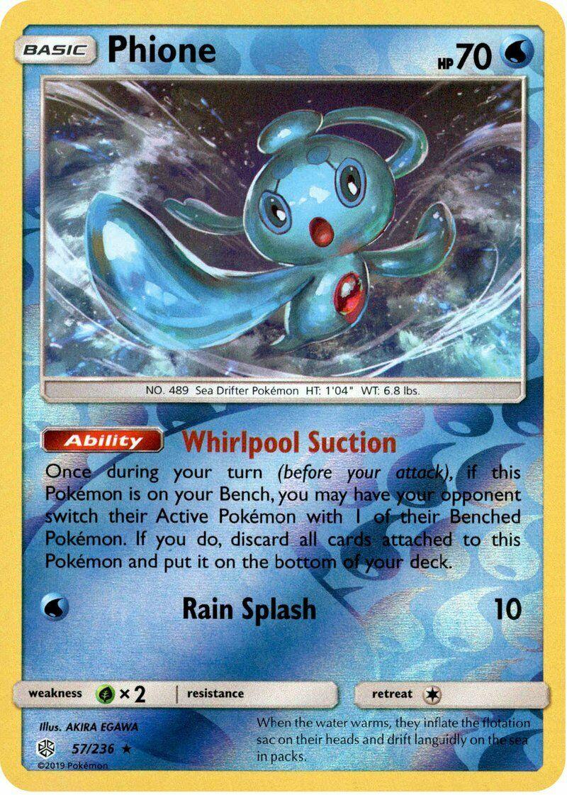 Phione [Reverse Holo] #57 Precios | Pokemon Cosmic Eclipse | Tarjetas ...