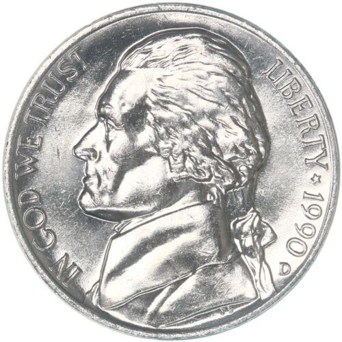 1990 D Jefferson Nickel Prices | Ungraded, NGC, PCGS Values
