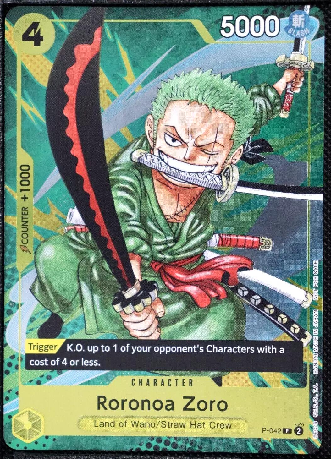 Roronoa Zoro [Event] P-042 Prices | One Piece Promo | One Piece Cards