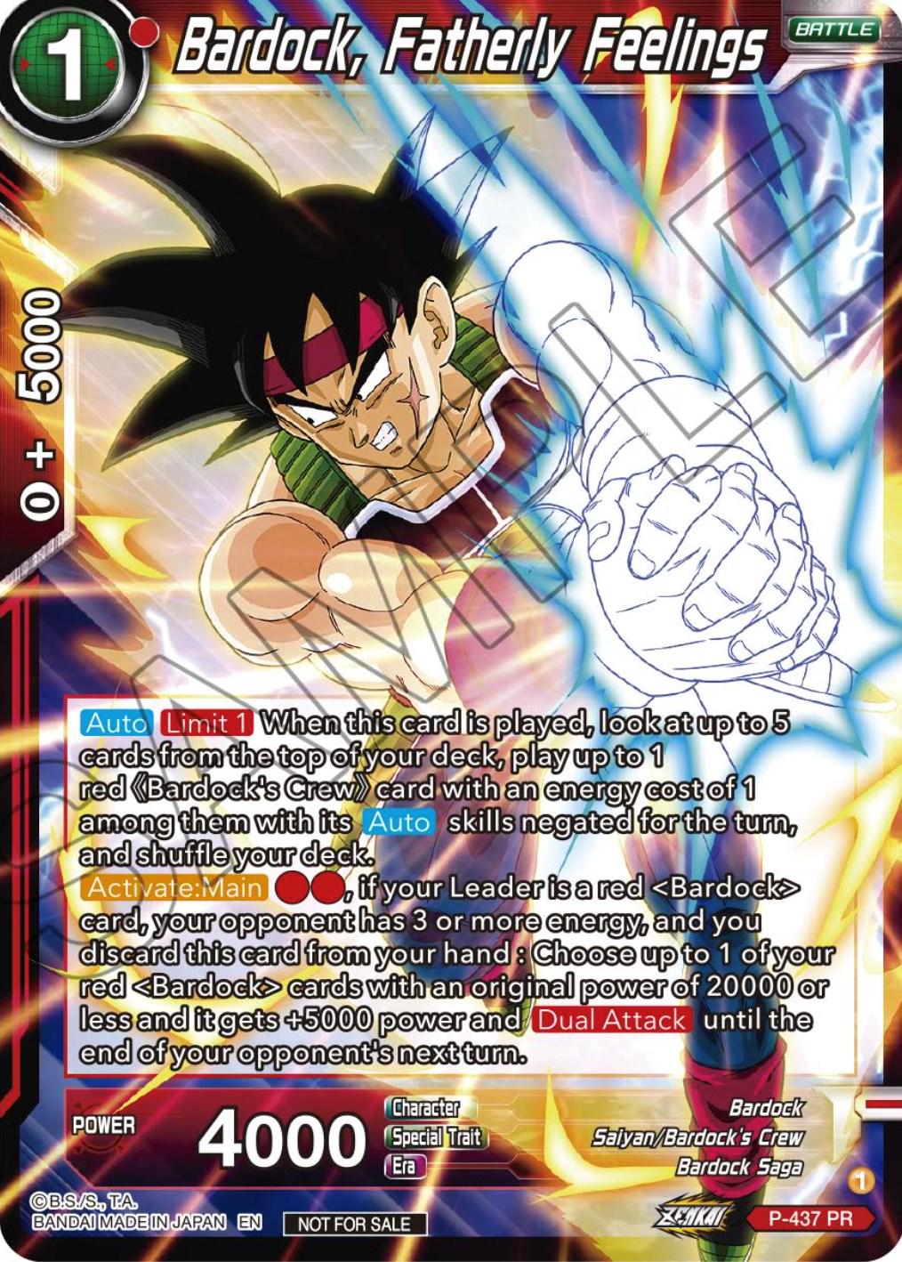 Bardock, Fatherly Feelings P-437 Precios | Dragon Ball Super Divine ...