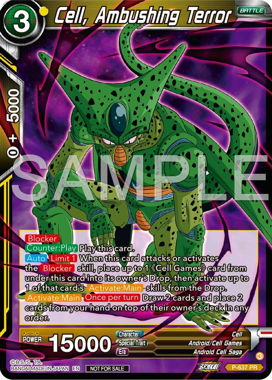 Cell, Ambushing Terror P-637 Prices | Dragon Ball Fusion World Promos ...