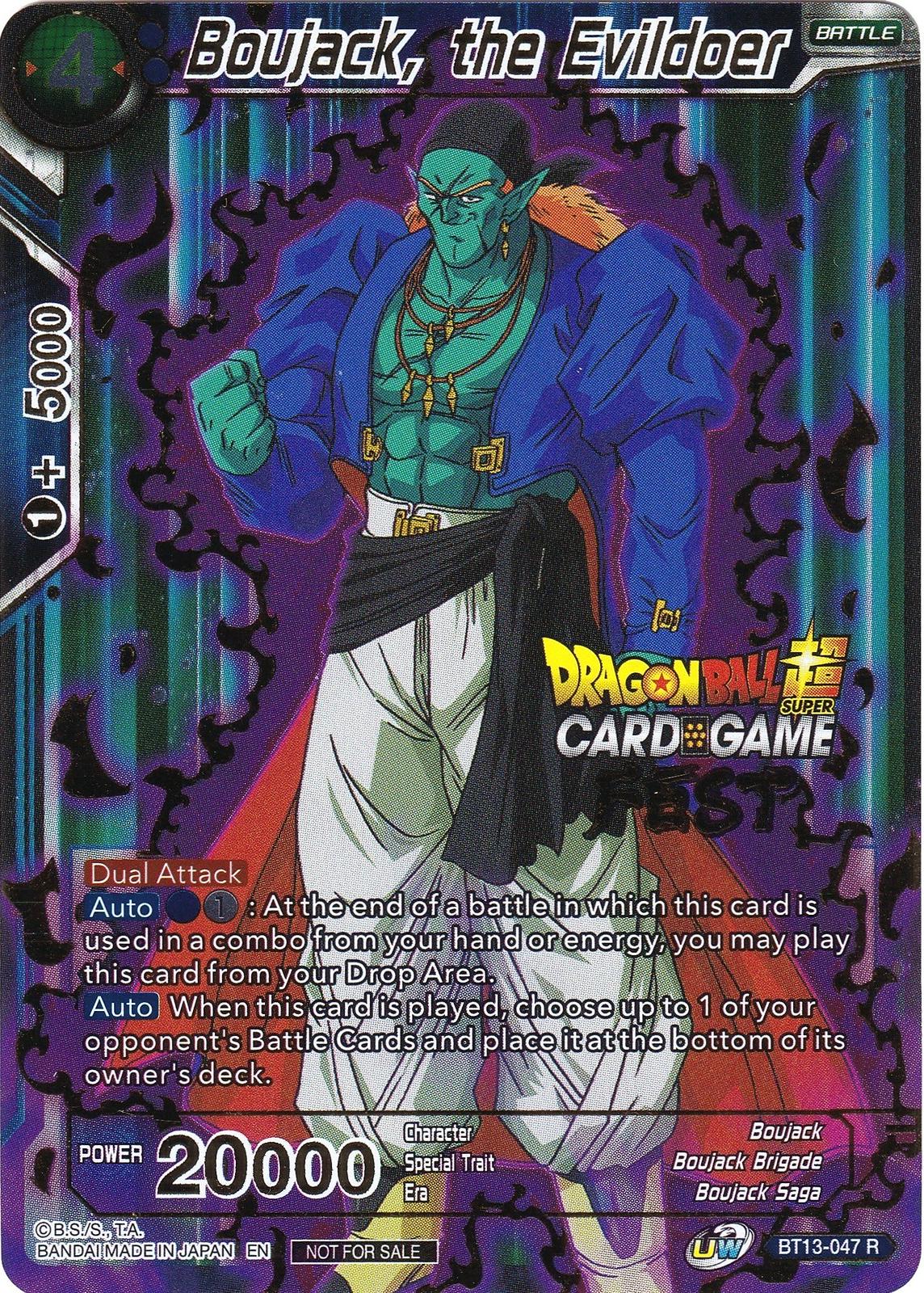 Boujack, the Evildoer [Card Game Fest 2022 Foil] BT13-047 Prices | Dragon Ball Super Divine ...