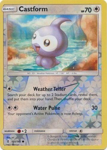 Castform [Reverse Holo] #105 Prices | Pokemon Guardians Rising | Pokemon Cards