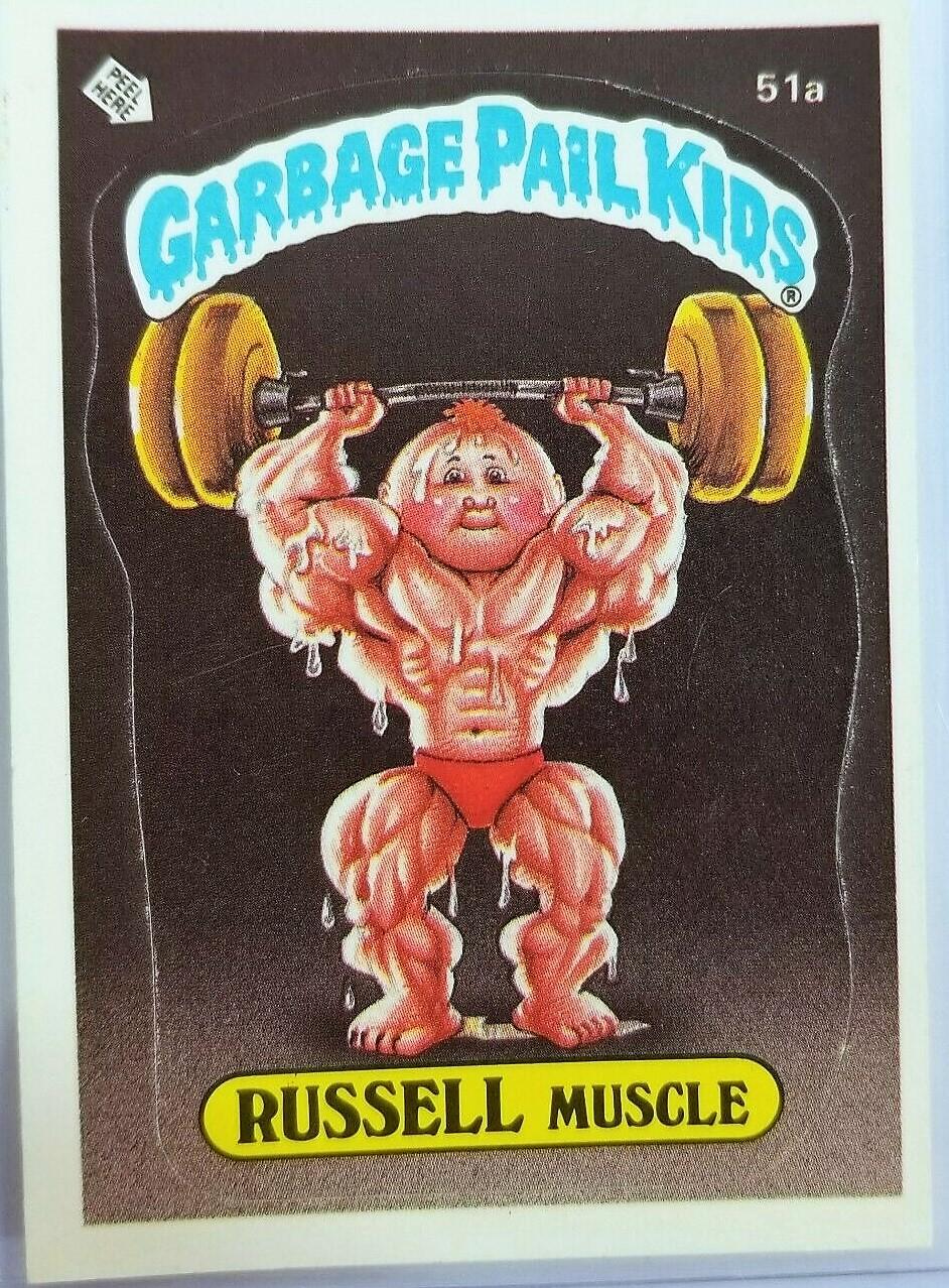 RUSSELL Muscle [Glossy] #51a Prices | 1985 Garbage Pail Kids | Garbage ...