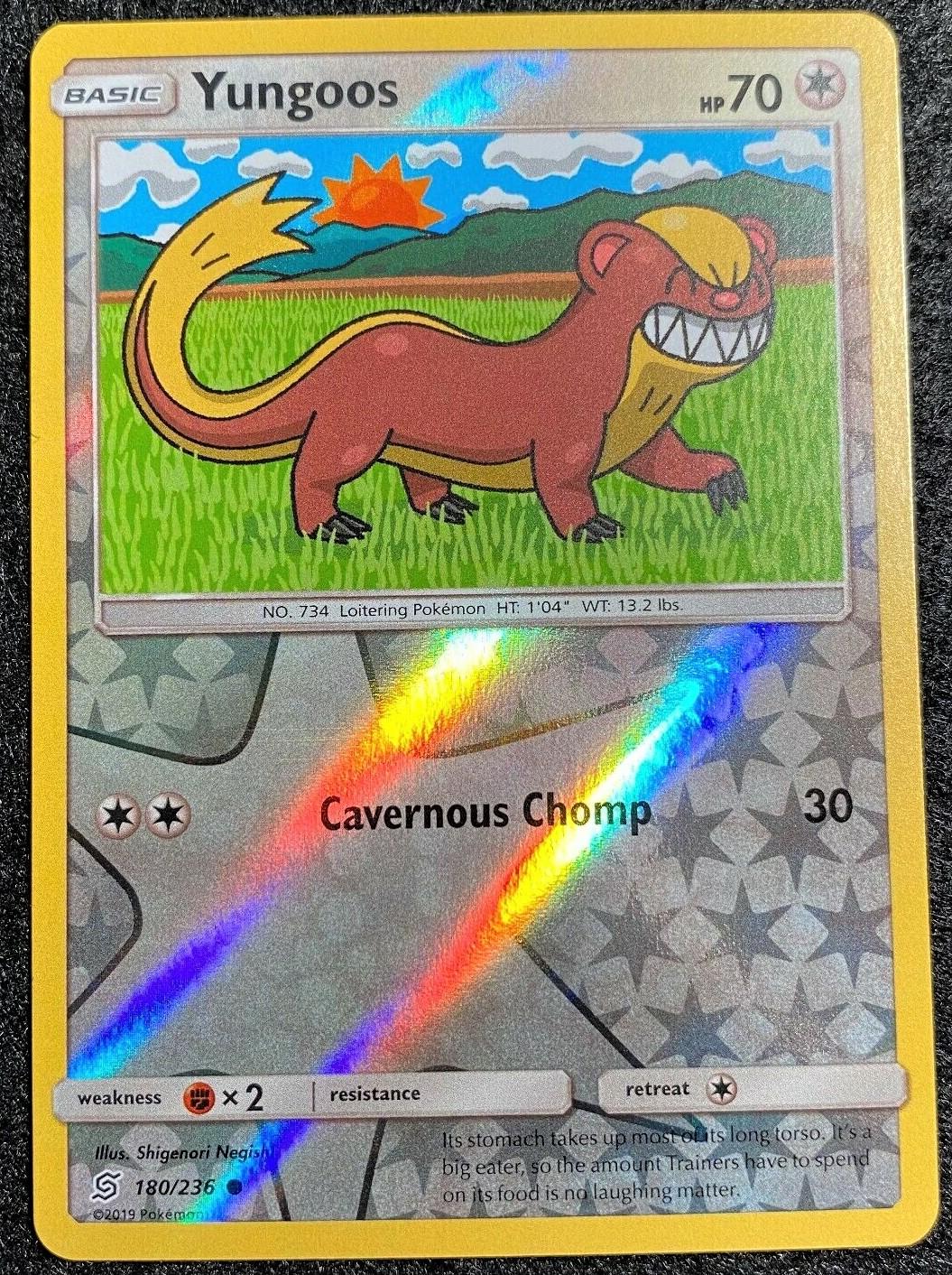 Yungoos [Reverse Holo] #180 Prices | Pokemon Unified Minds | Pokemon Cards