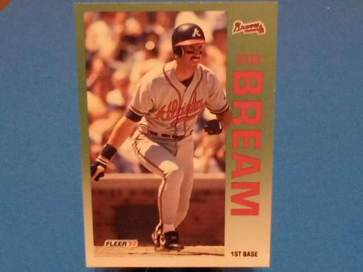 Sid Bream | Ungraded | 1992 Fleer