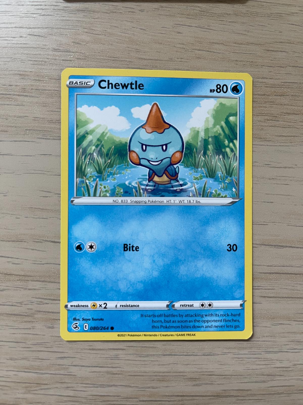 Chewtle | Ungraded | Pokemon Fusion Strike