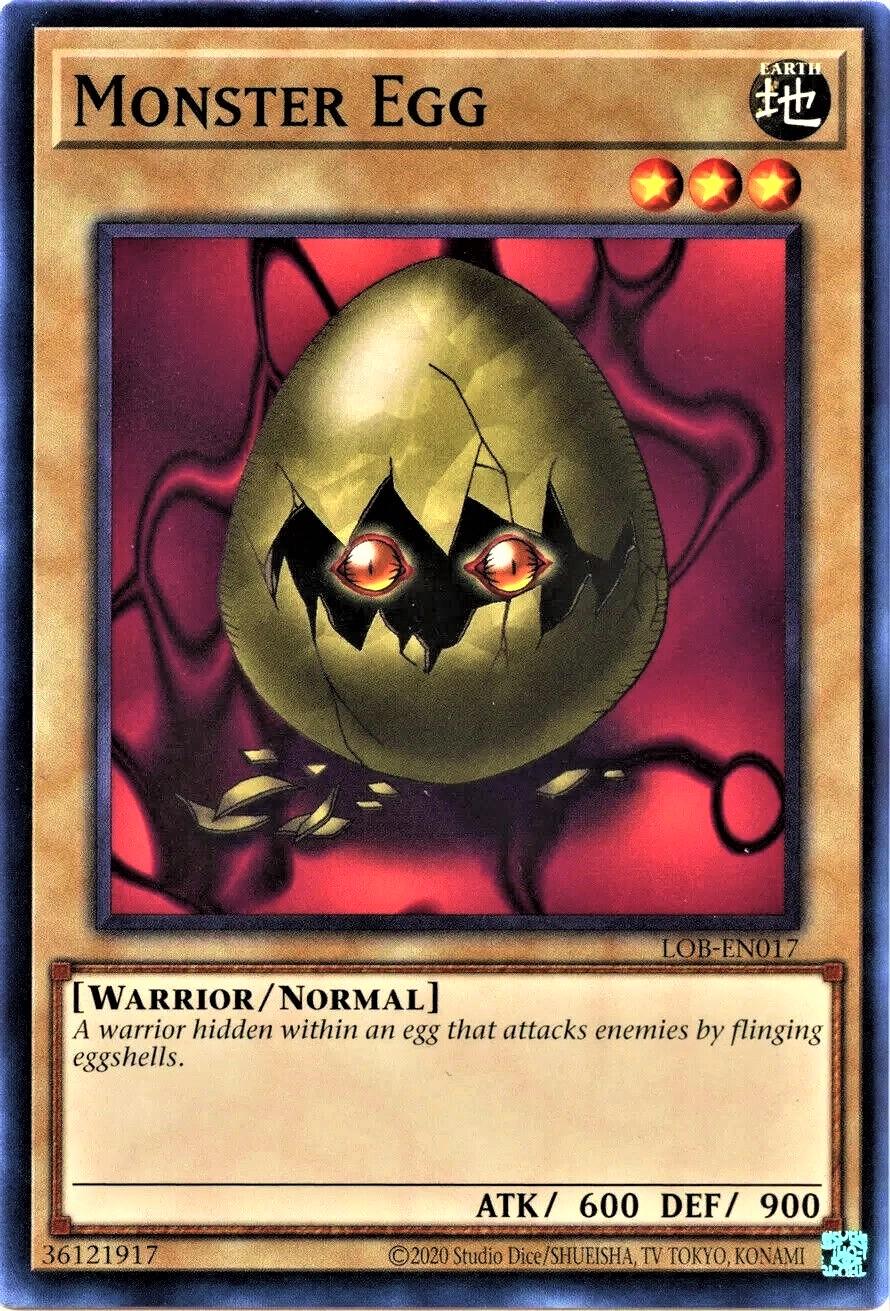 Monster Egg LOB-EN017 Prices | YuGiOh Legend of Blue Eyes White Dragon ...
