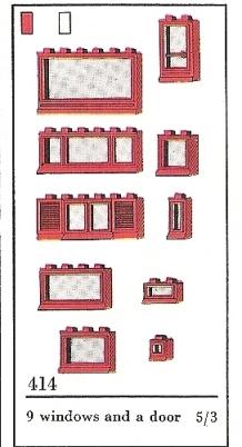 Windows Parts Pack [White] #414 LEGO Set Prices | New, Boxed, Loose Values