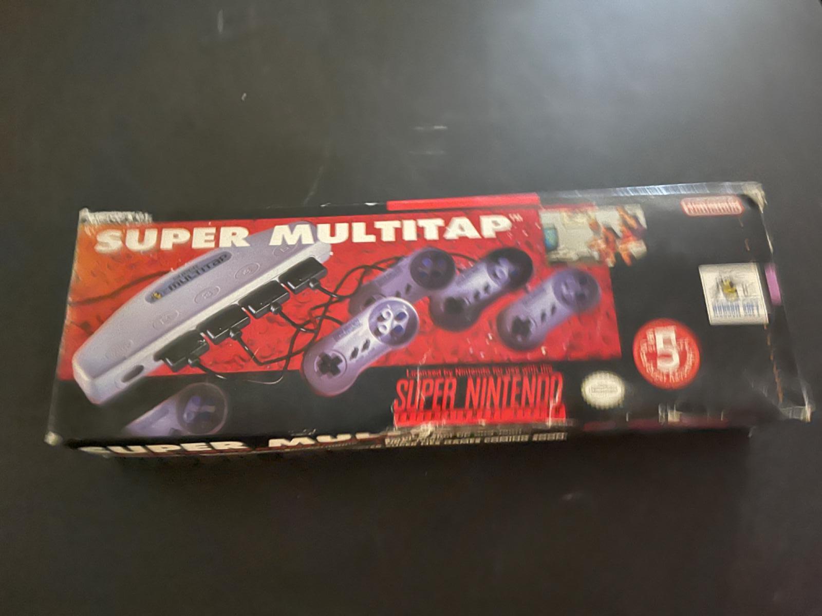 Super Multitap | Item, Box, and Manual | Super Nintendo
