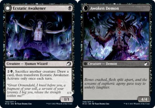 Ecstatic Awakener & Awoken Demon #100 Prices | Magic Innistrad ...