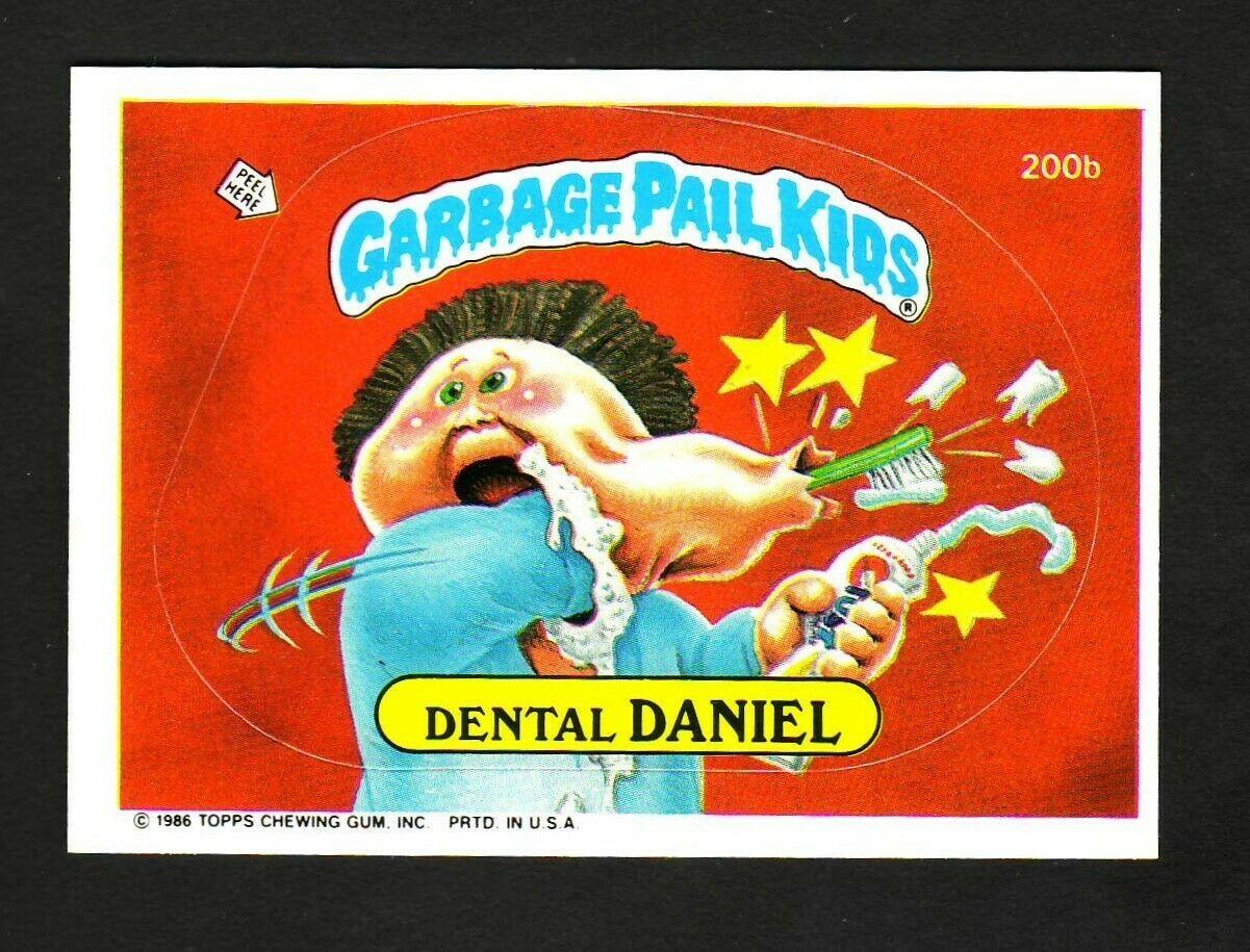 Dental DANIEL #200b Prices | 1986 Garbage Pail Kids | Garbage Pail Cards
