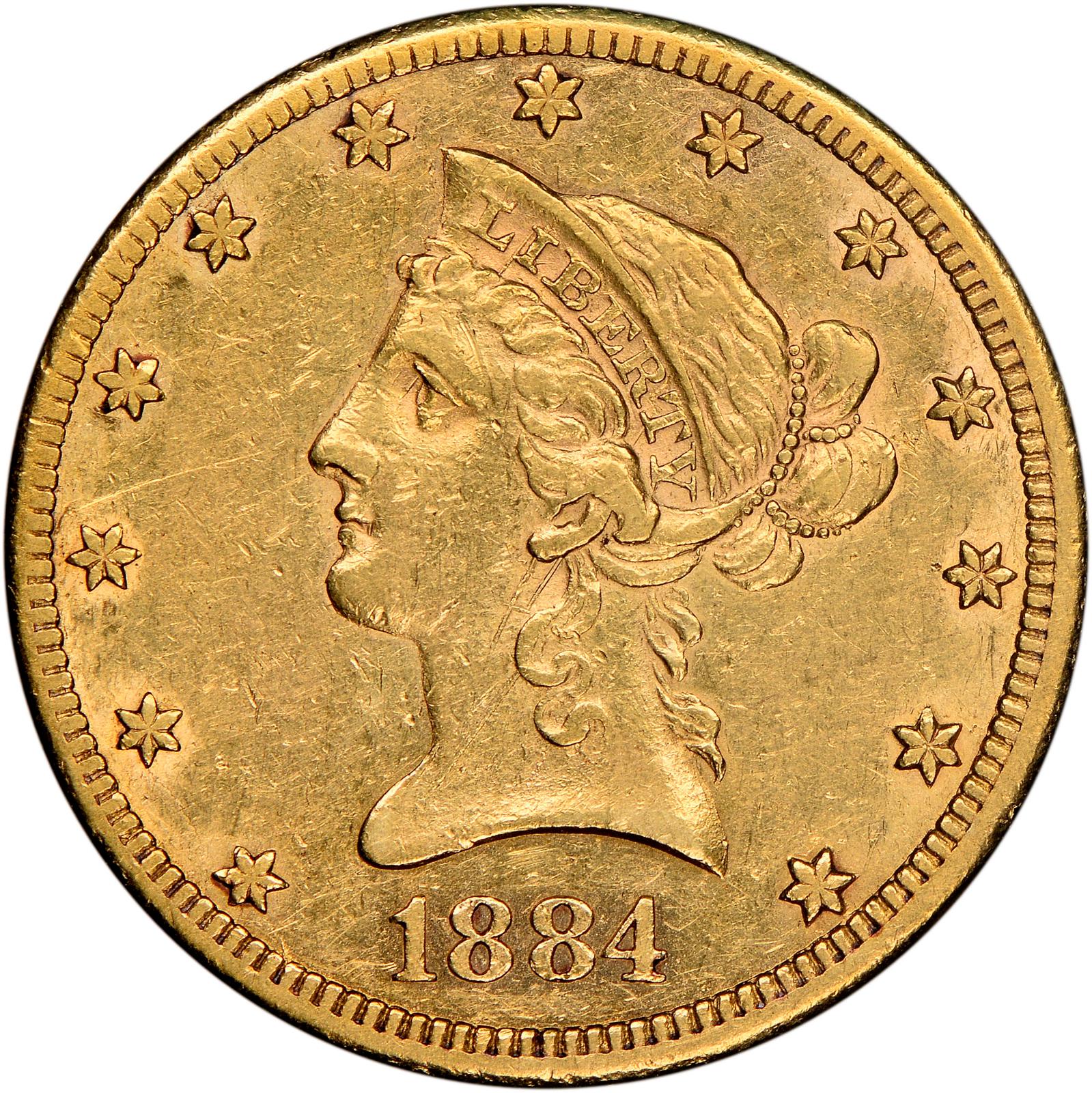 1884 S Liberty Head Gold Double Eagle Prices | Ungraded, NGC, PCGS Values