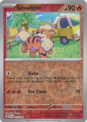 Growlithe [Reverse Holo] #31 Prices | Pokemon Scarlet & Violet ...