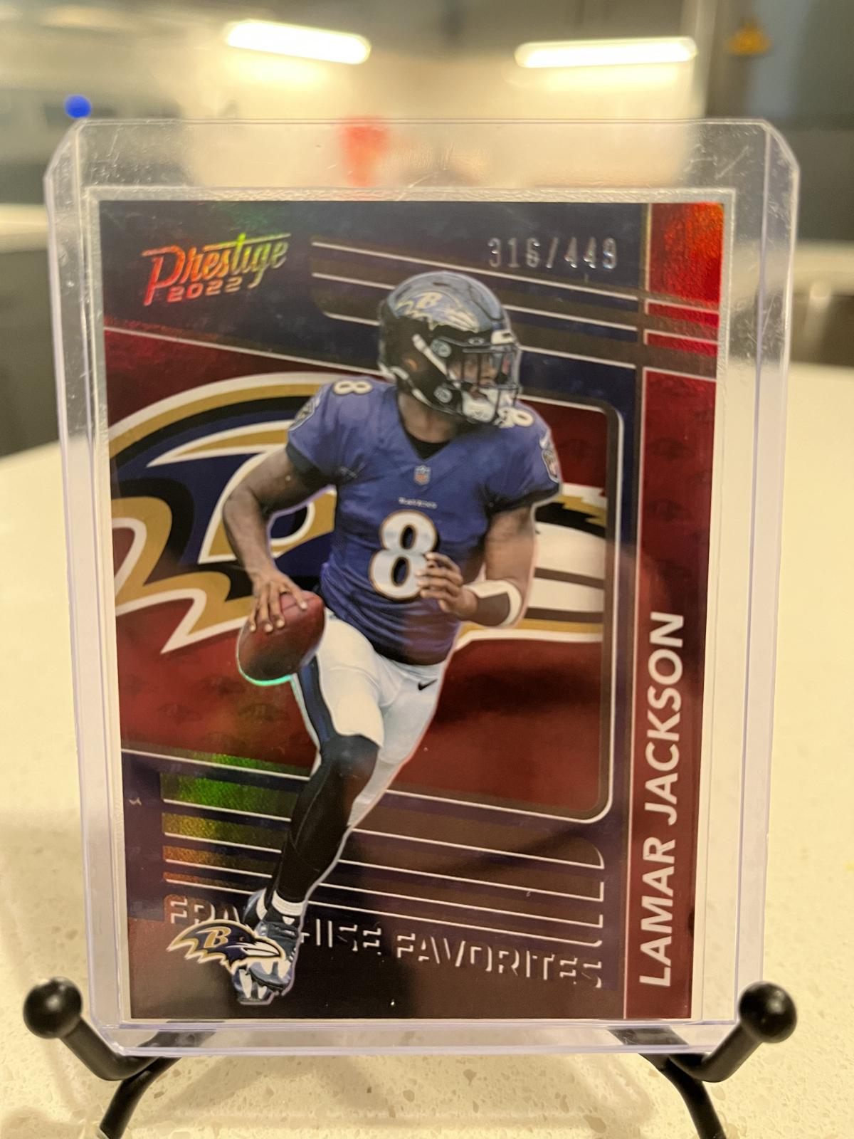 Lamar Jackson [Red] | PSA 10 | 2022 Panini Prestige Franchise Favorites