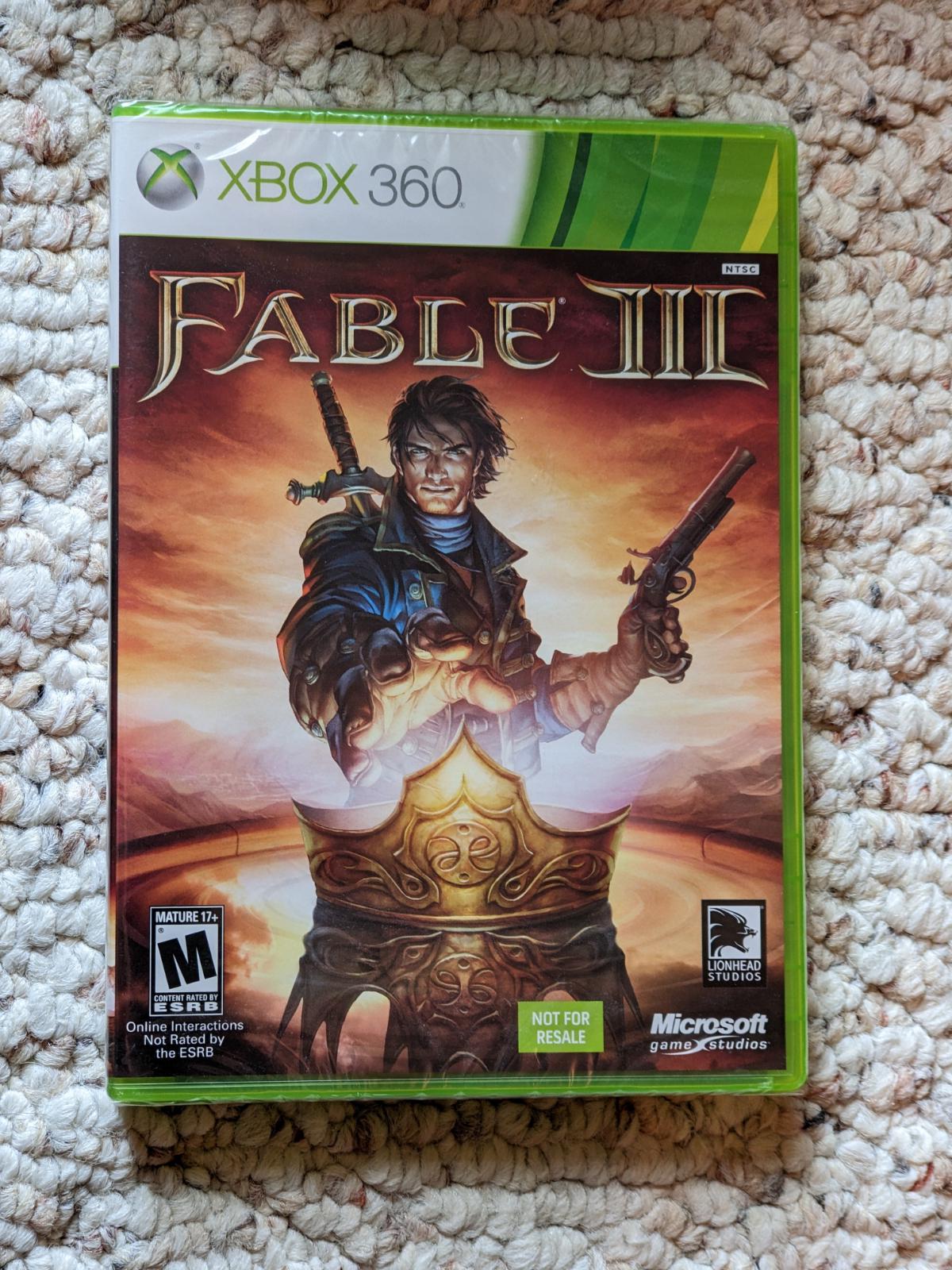 Fable III [Not For Resale] | New Item, Box, and Manual | Xbox 360