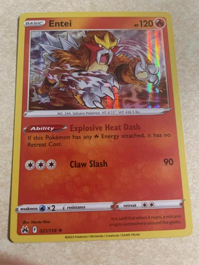 Entei [Holo] | Ungraded | Pokemon Crown Zenith