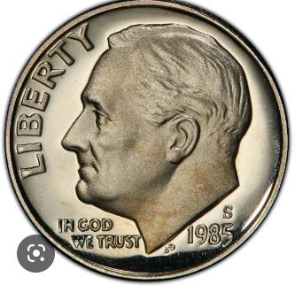 1985 S [PROOF] Roosevelt Dime Prices | Ungraded, NGC, PCGS Values