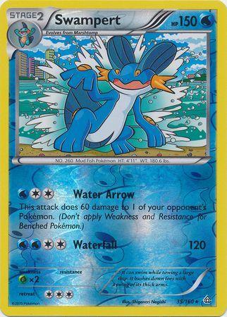 Swampert [Reverse Holo] #35 Prices | Pokemon Primal Clash | Pokemon Cards