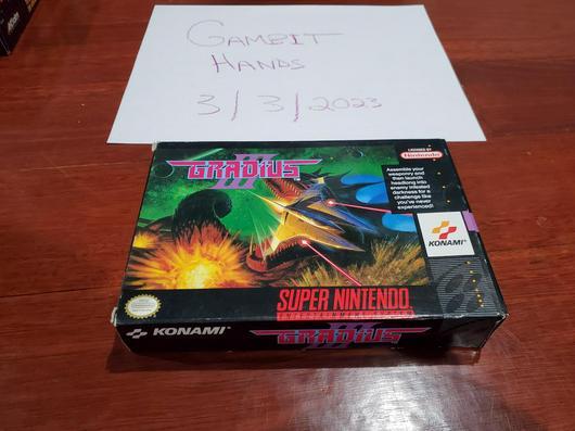 Gradius III | Item, Box, and Manual | Super Nintendo