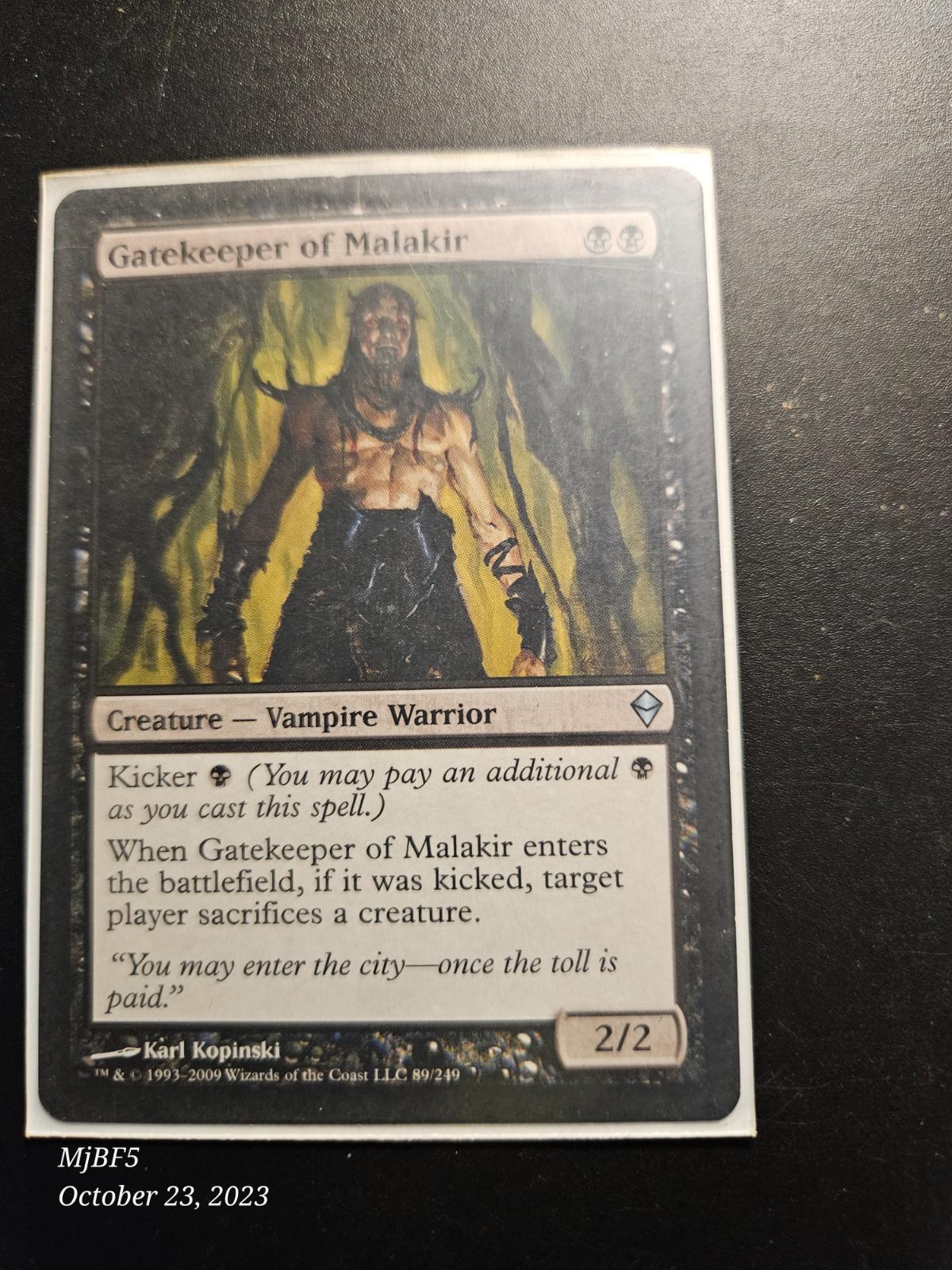 Gatekeeper of Malakir | Ungraded | Magic Zendikar