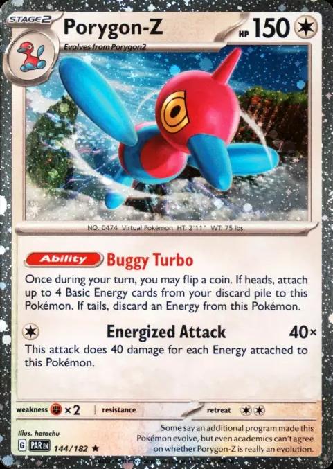 Porygon-Z [Cosmos Holo] #144 Precios | Pokemon Paradox Rift | Tarjetas ...