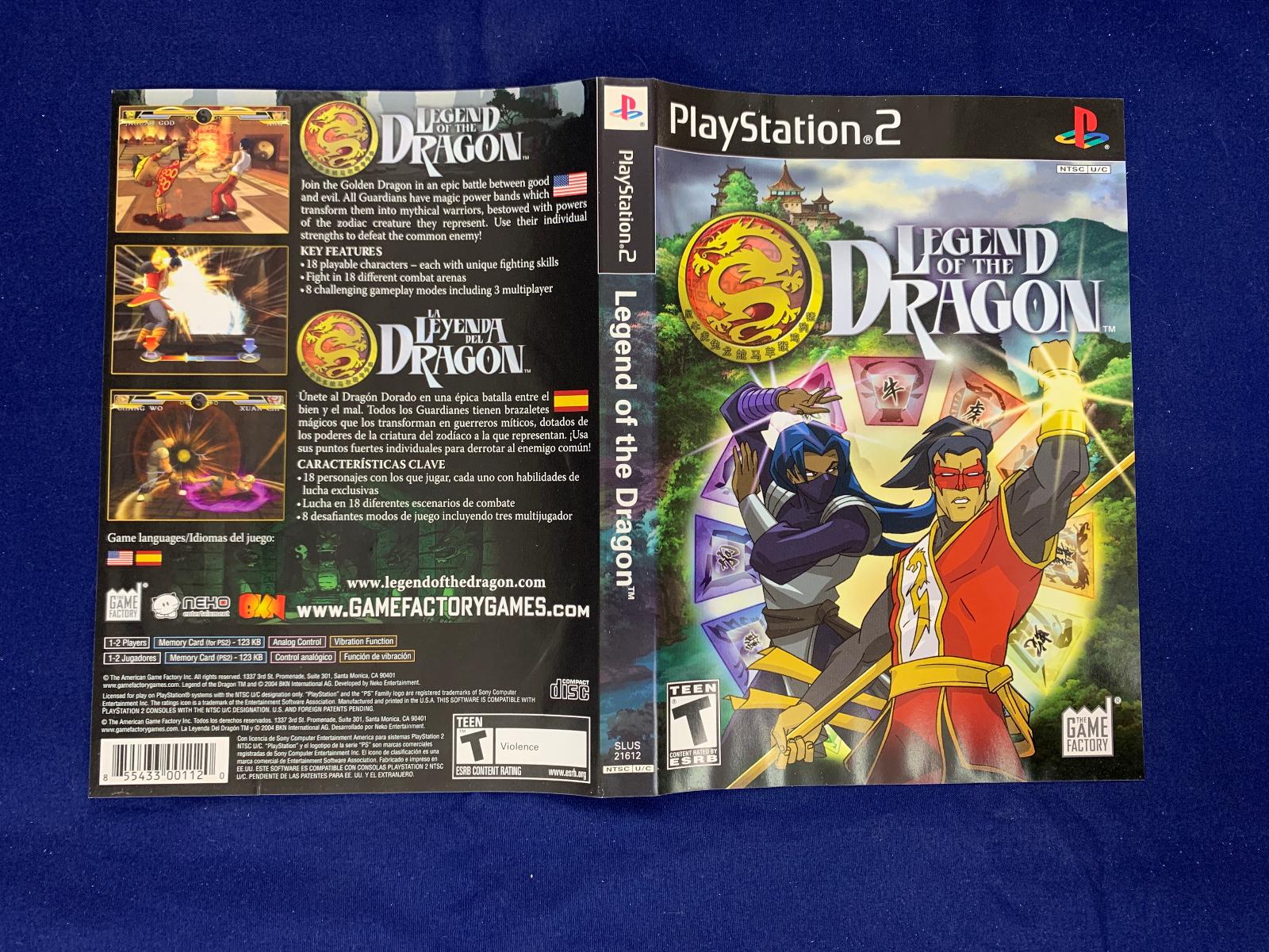Legend of the Dragon | Box only | Playstation 2