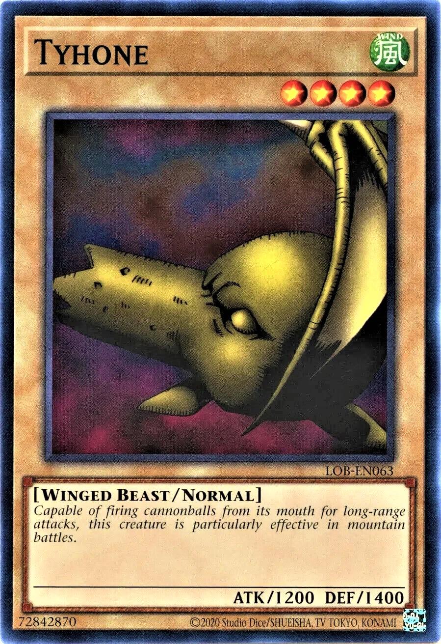 Tyhone LOB-EN063 Prices | YuGiOh Legend of Blue Eyes White Dragon: 25th ...