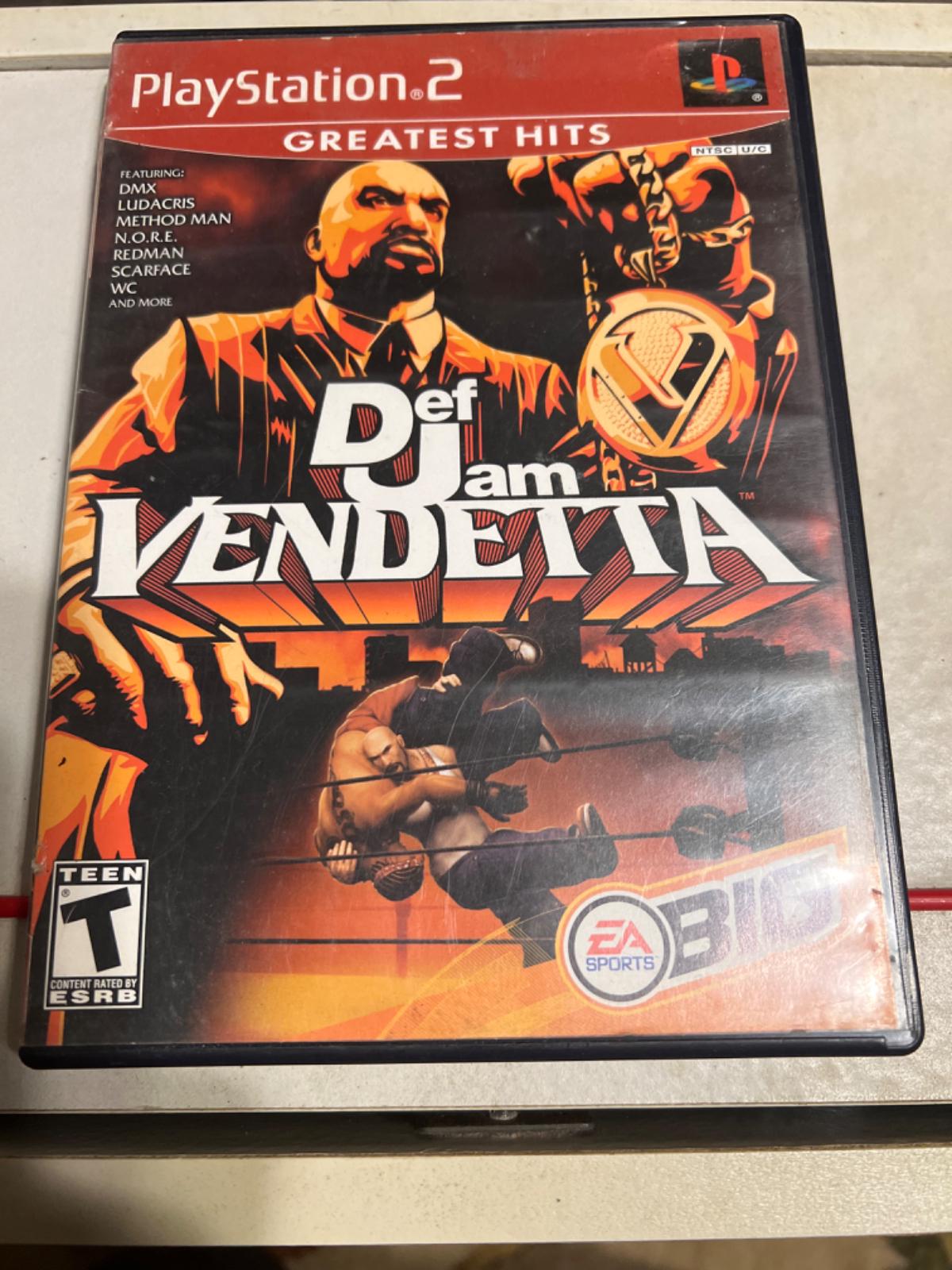 Def Jam Vendetta [Greatest Hits] | Item, Box, and Manual | Playstation 2