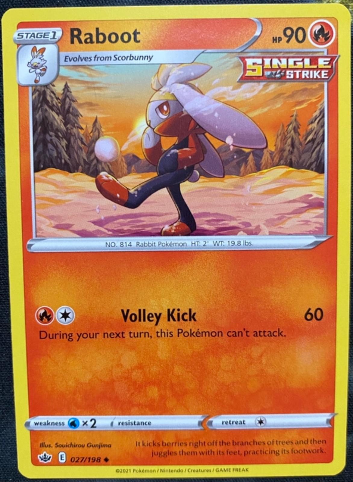 Raboot #27 Prices | Pokemon Chilling Reign | Pokemon Cards