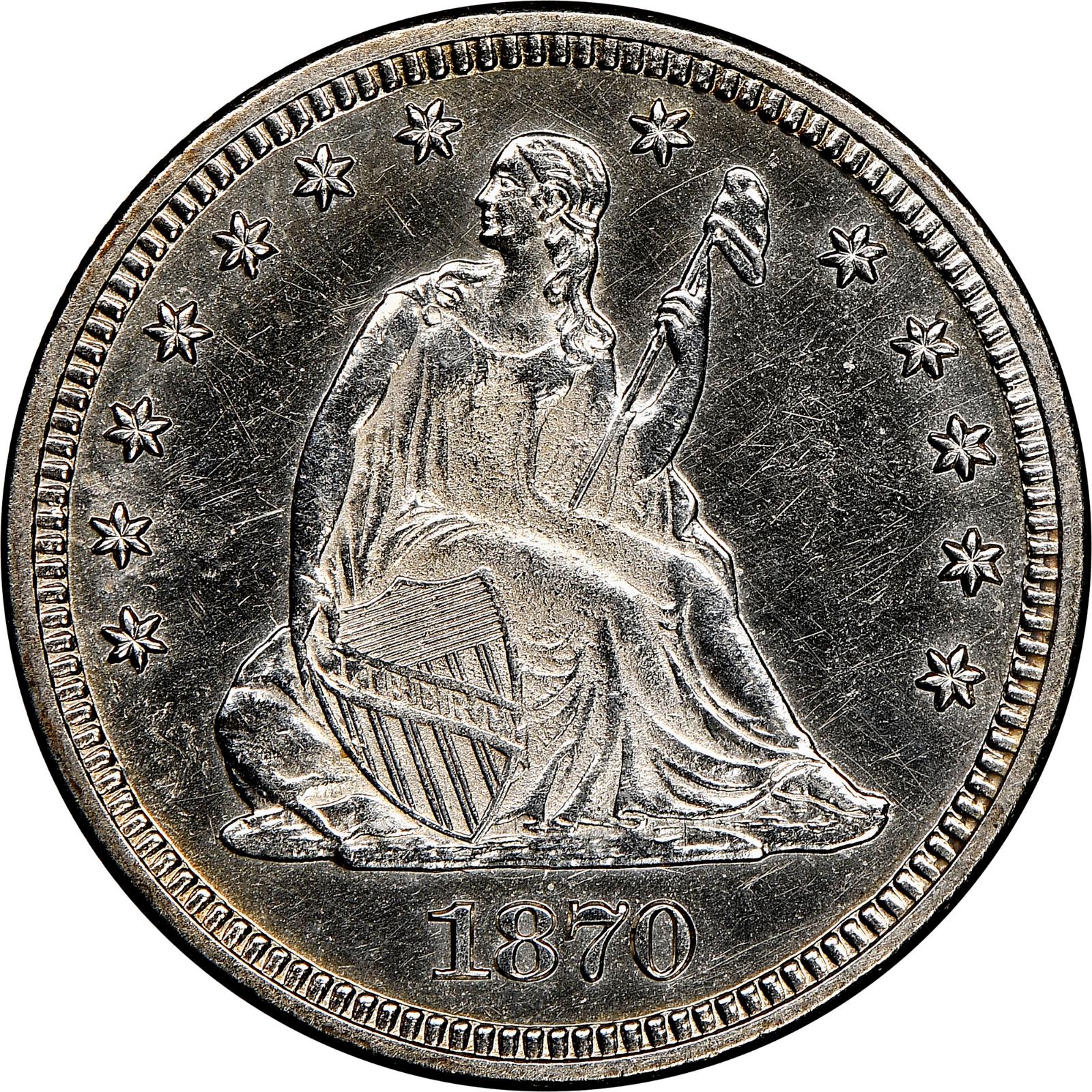 1870 Seated Liberty Quarter Prices | Ungraded, NGC, PCGS Values