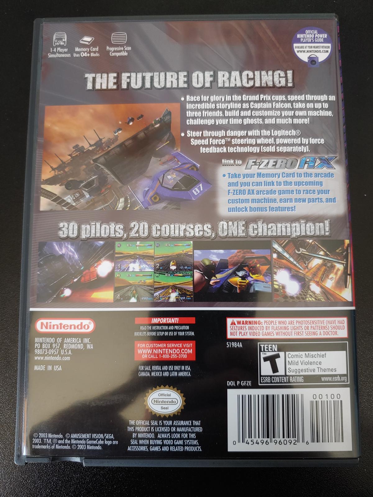 F-Zero GX | Item, Box, and Manual | Gamecube