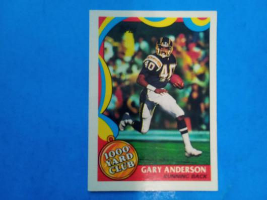 Gary Anderson | Ungraded | 1989 Topps 1000 Yard Club