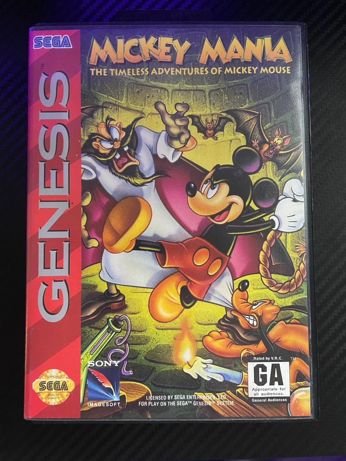 Mickey Mania | Item, Box, and Manual | Sega Genesis