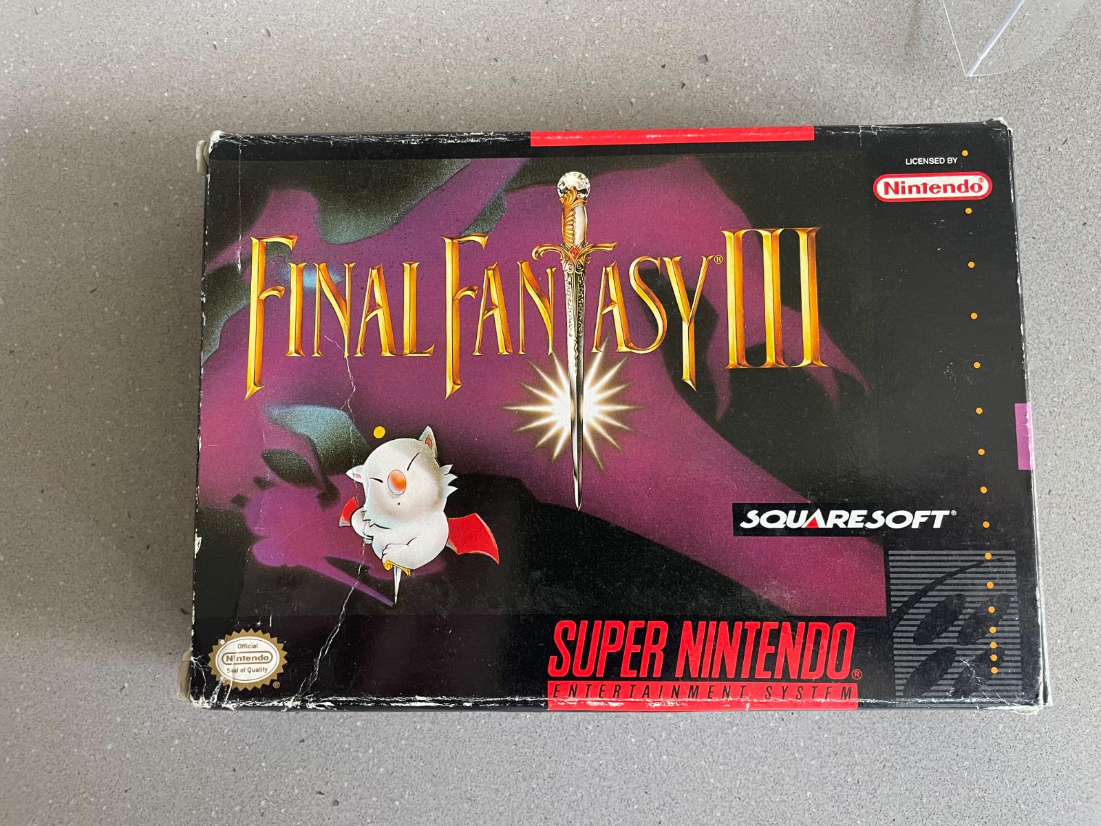 Final Fantasy III | Item and Box only | Super Nintendo