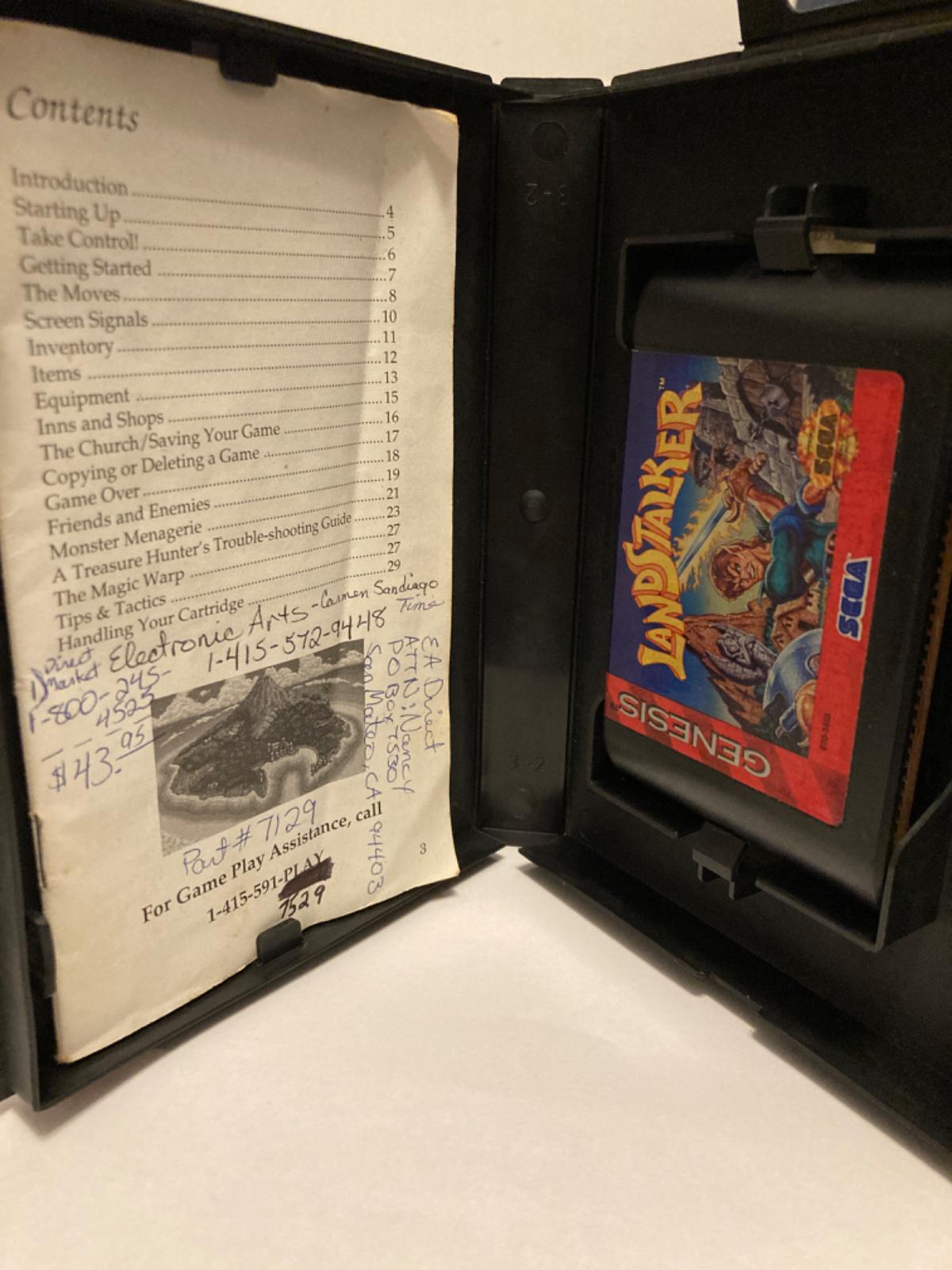 Landstalker Treasures of King Nole | Item, Box, and Manual | Sega Genesis