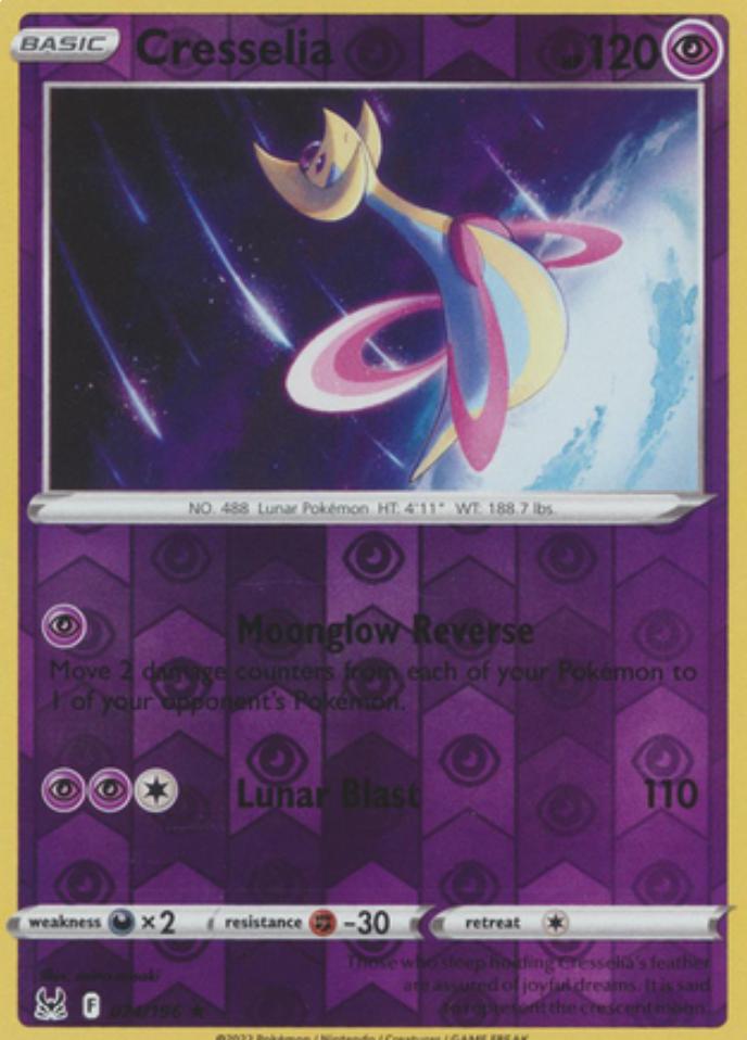 Cresselia [Reverse Holo] #74 Prices | Pokemon Lost Origin | Pokemon Cards