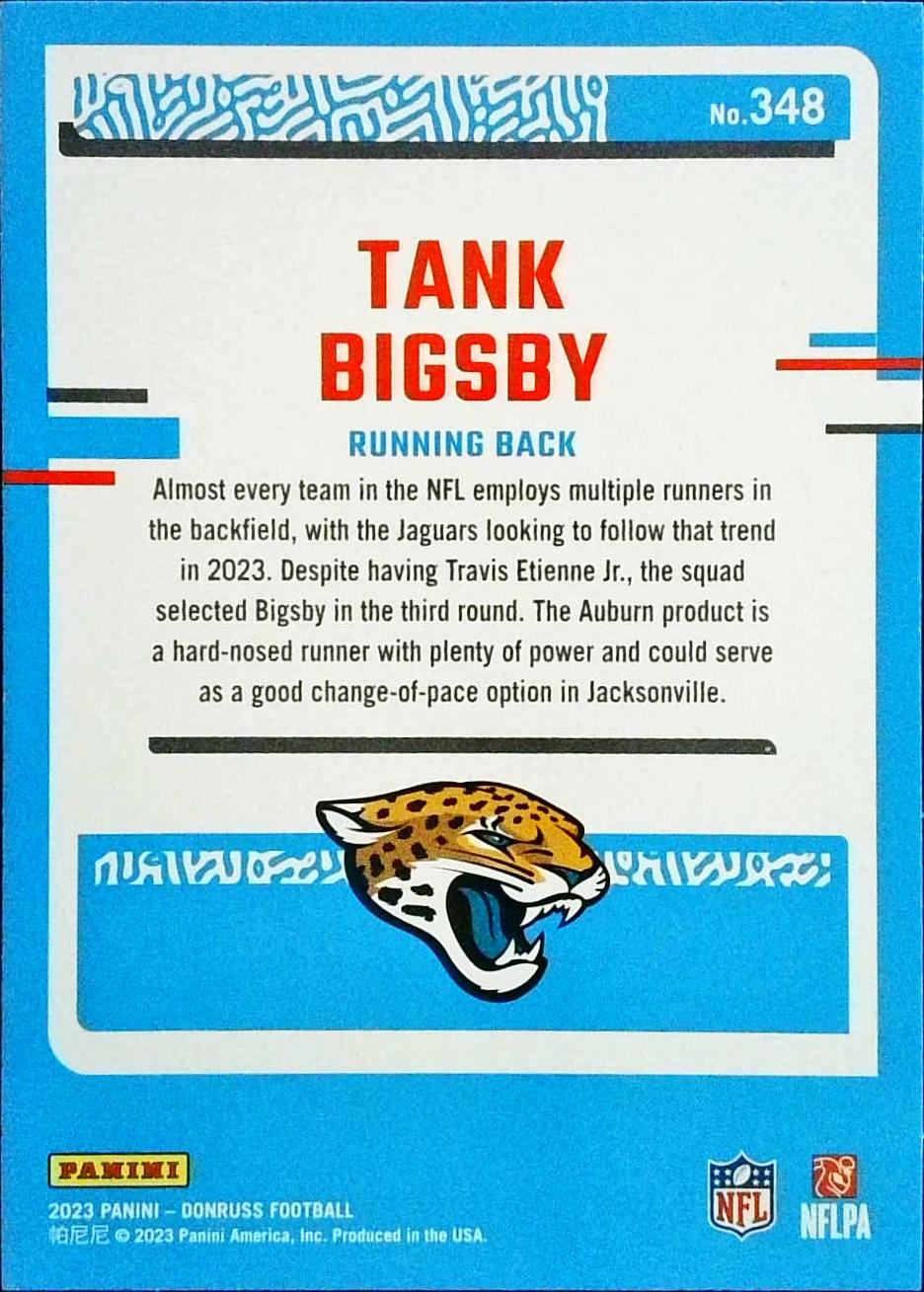 Tank Bigsby #348 Prices [Rookie] | 2023 Panini Donruss | Football Cards