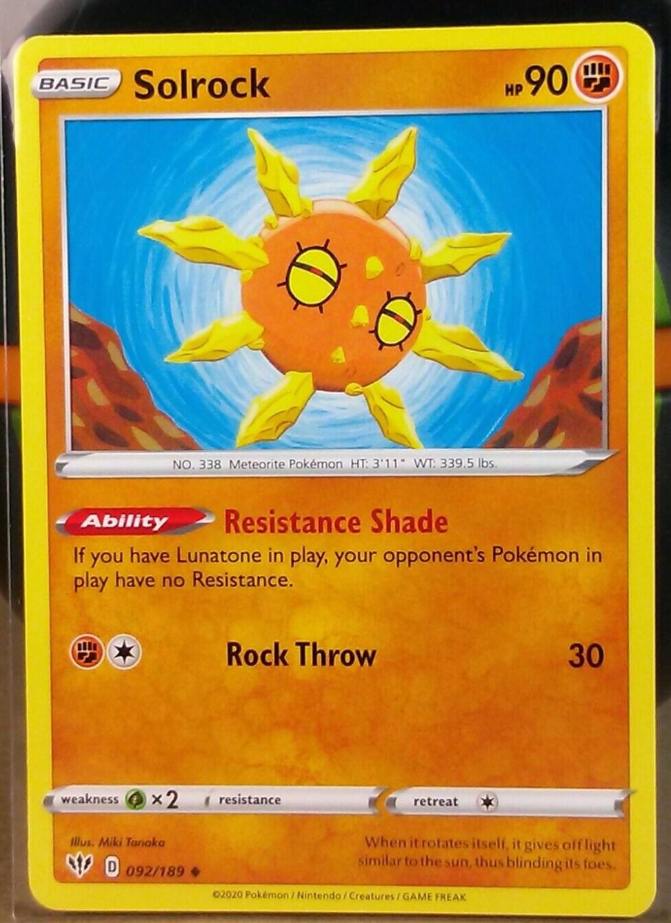 Solrock #92 Prices | Pokemon Darkness Ablaze | Pokemon Cards