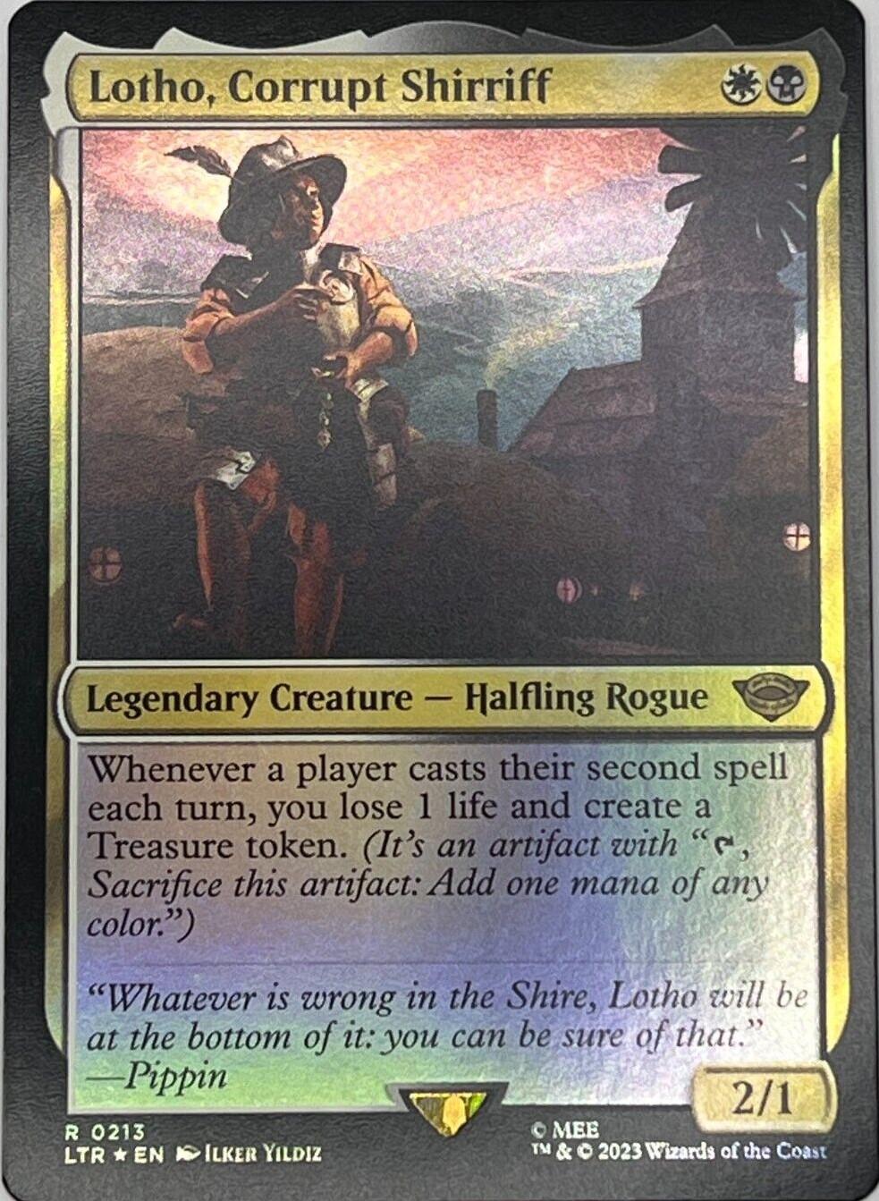 Lotho, Corrupt Shirriff [Foil] #213 Prices | Magic Lord of the Rings ...