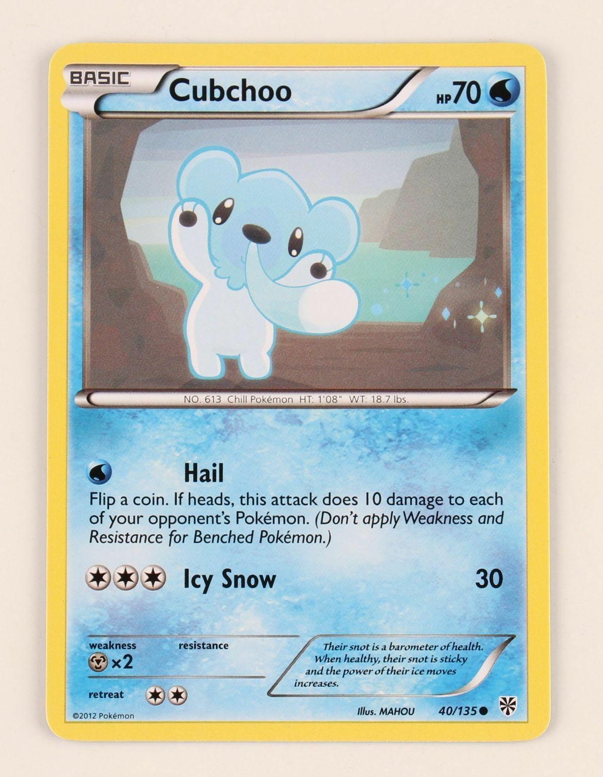 Cubchoo #40 Prices | Pokemon Plasma Storm | Pokemon Cards