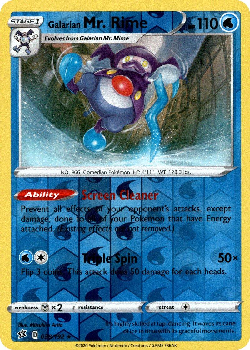 Galarian Mr. Rime [Reverse Holo] #38 Prices | Pokemon Rebel Clash | Pokemon Cards