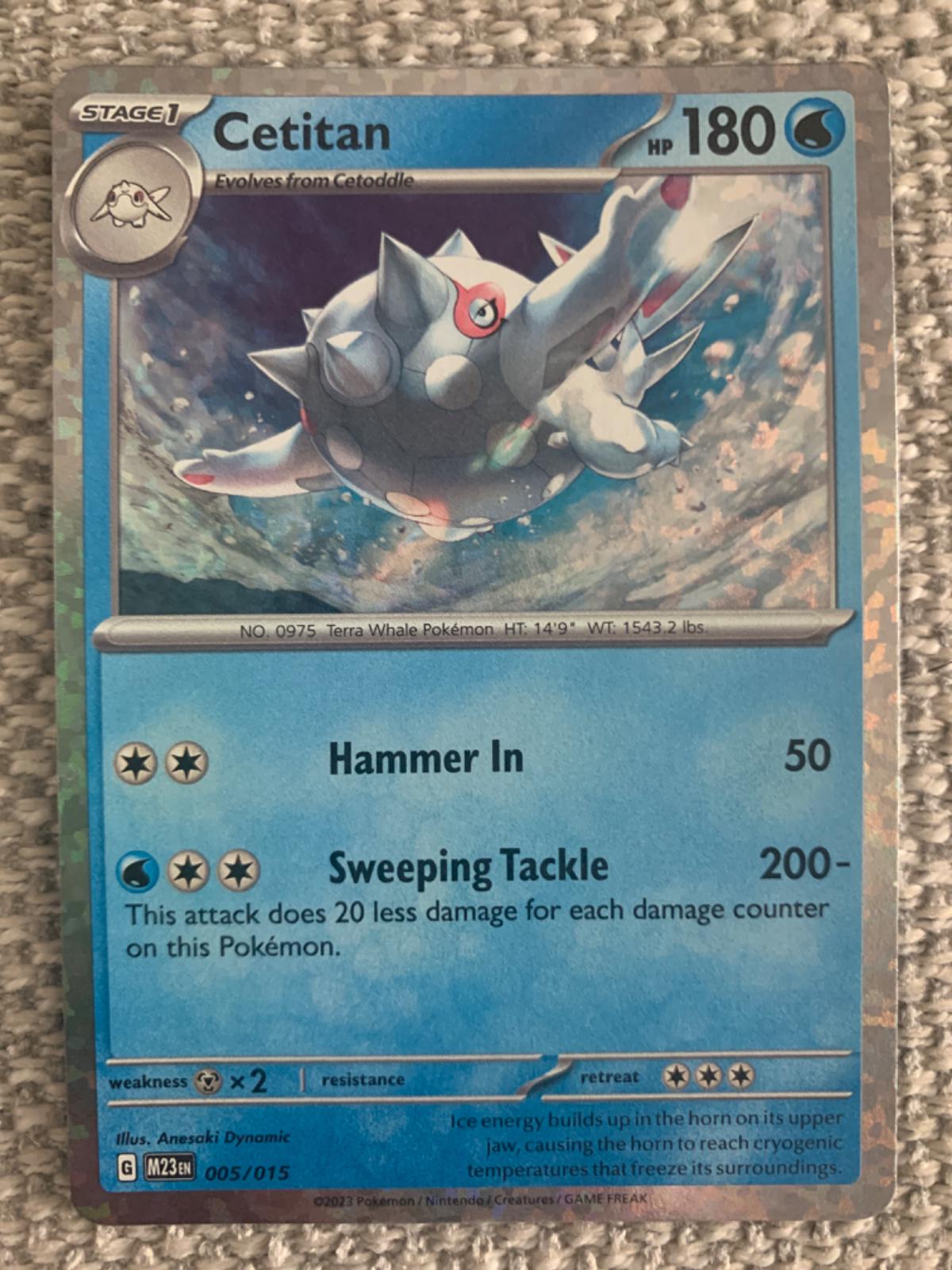 Cetitan [Holo] | Ungraded | Pokemon McDonalds 2023