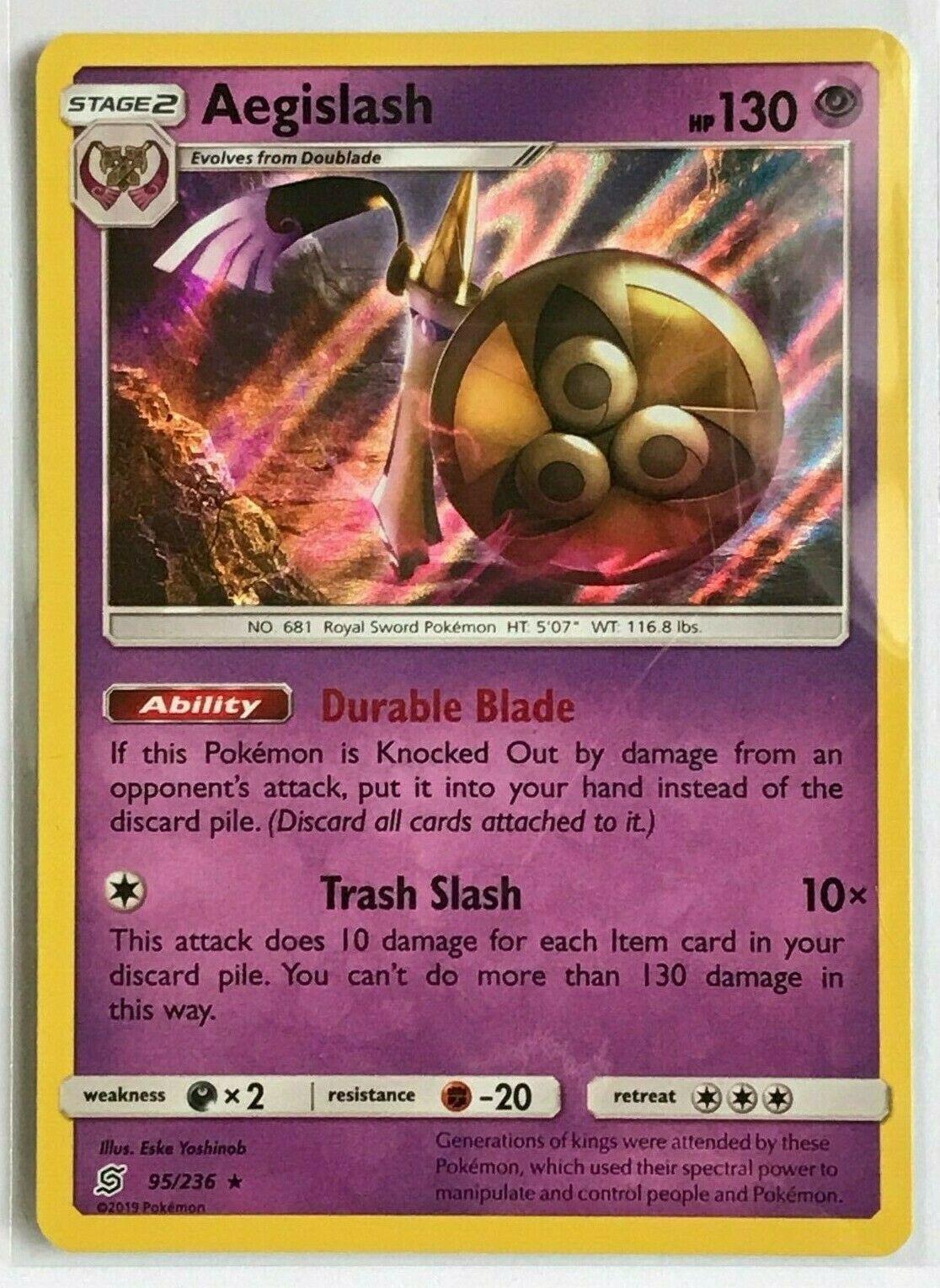 Aegislash #95 Prices | Pokemon Unified Minds | Pokemon Cards