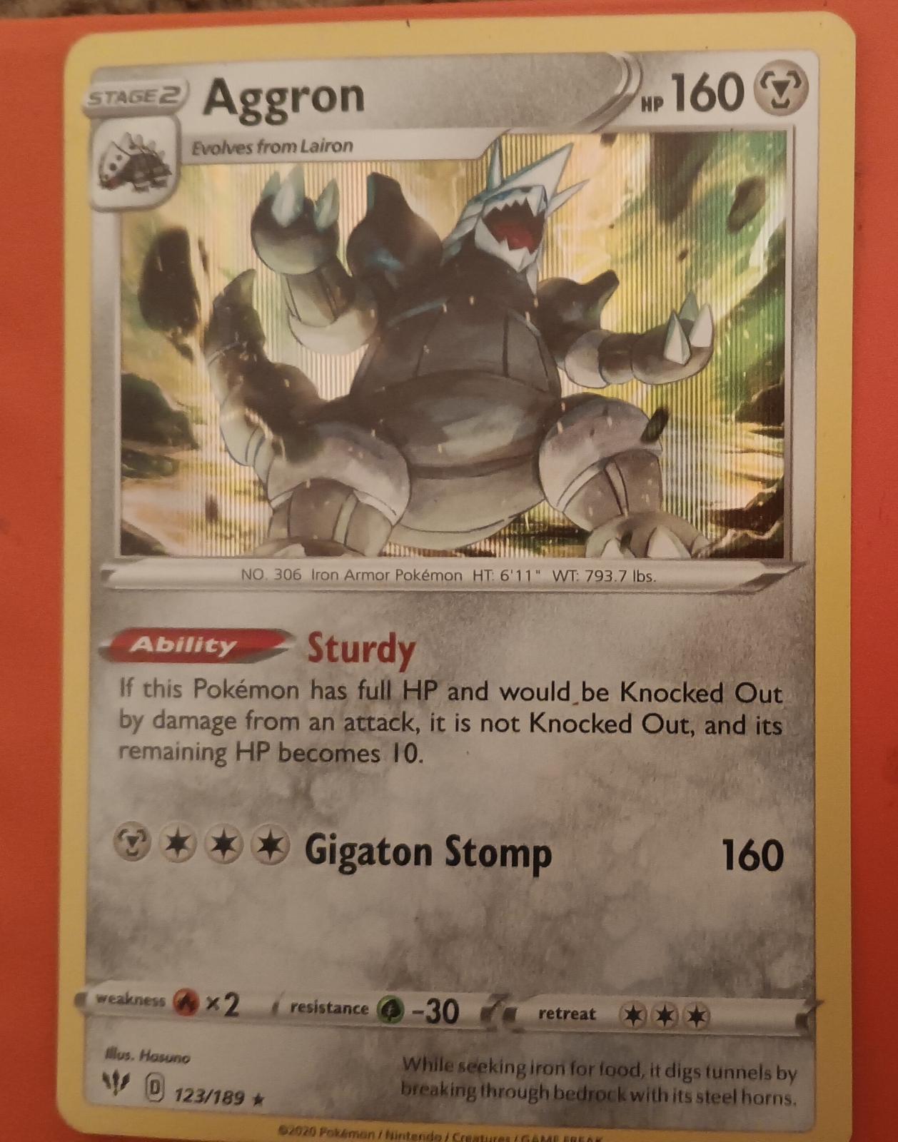 Aggron #123 Prices | Pokemon Darkness Ablaze | Pokemon Cards