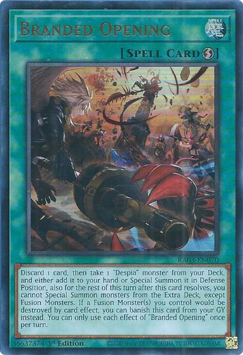 Branded Opening [Ultimate Rare] RA03-EN070 Prices | YuGiOh Quarter ...