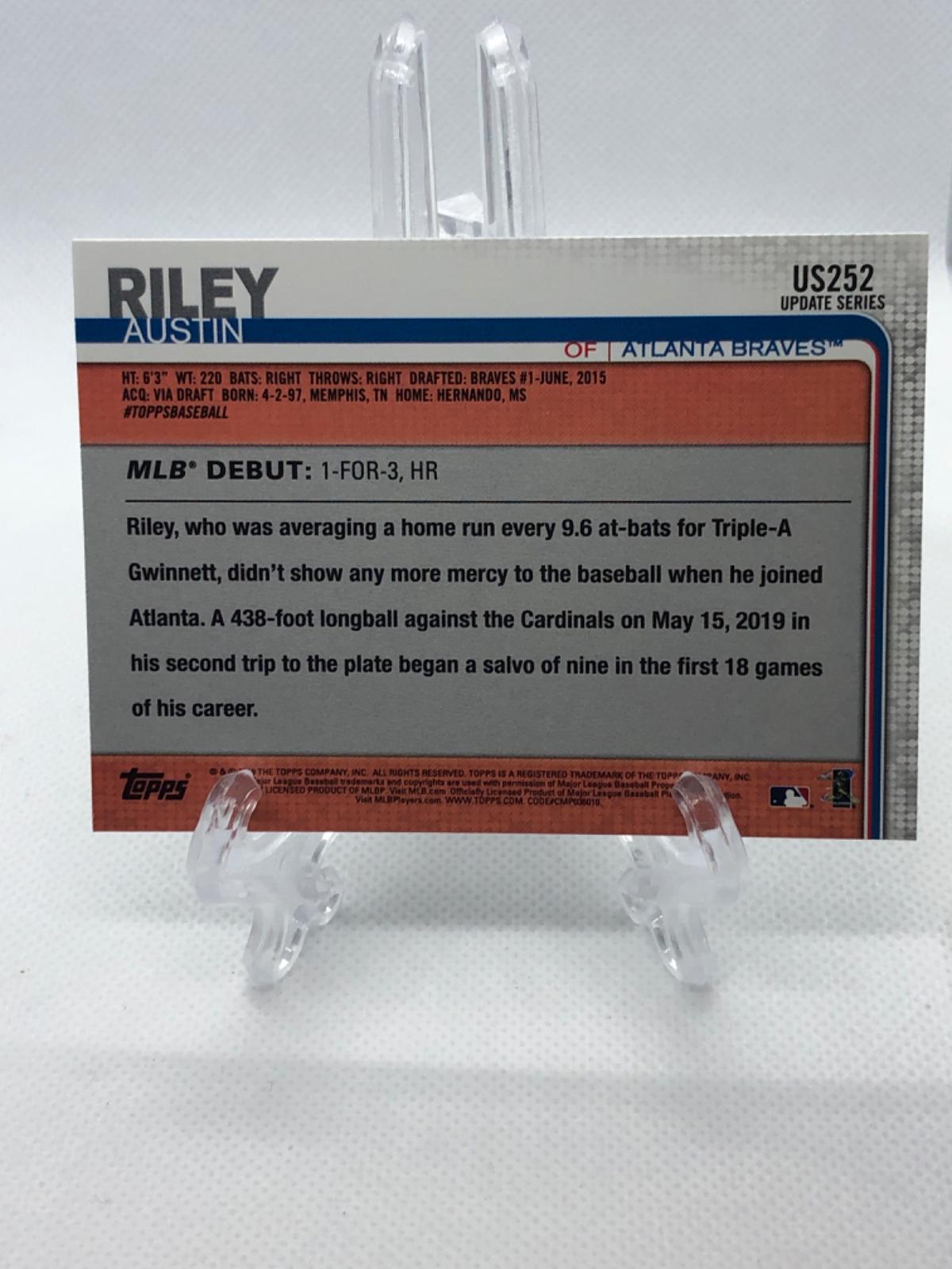 Austin Riley #US252 Prices [Rookie] | 2019 Topps Update | Baseball Cards