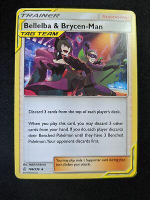 Bellelba & Brycen-Man #186 Prices | Pokemon Cosmic Eclipse | Pokemon Cards
