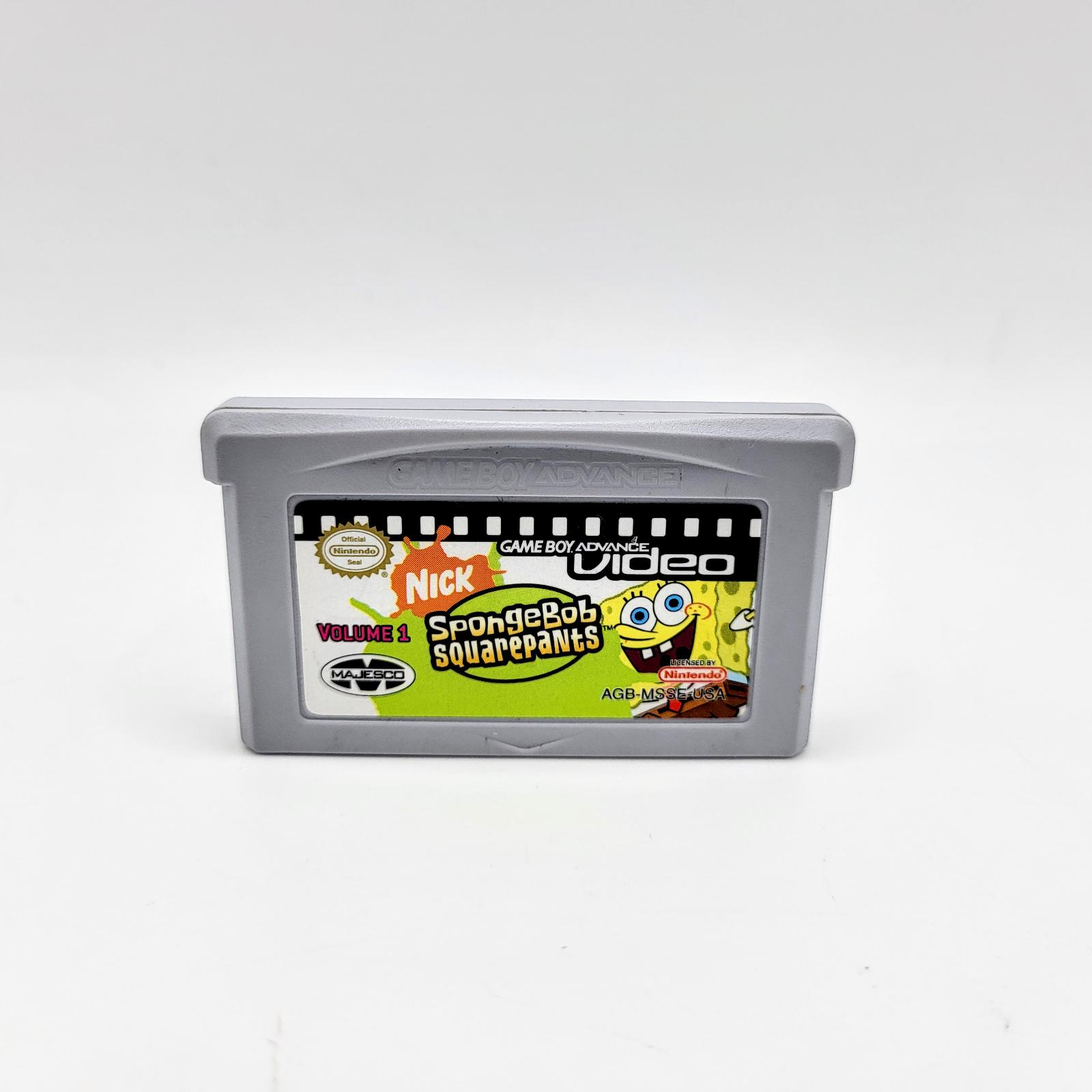 GBA Video SpongeBob SquarePants Volume 1 | Item only | GameBoy Advance